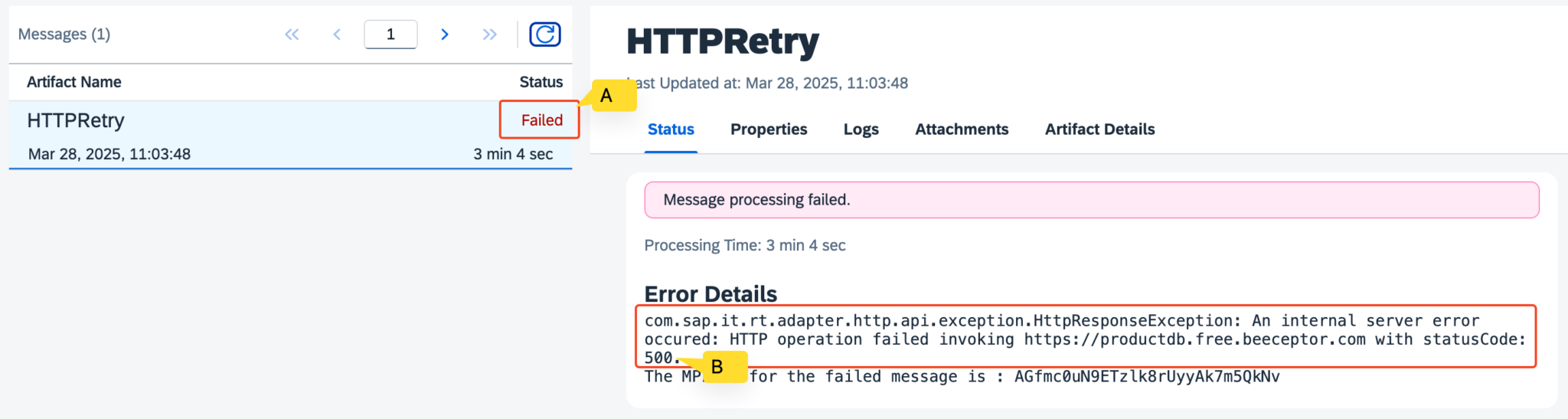 Retry Failed Requests in HTTP Receiver Adapter - BTP IS - SAP Integration Hub SAP Integration Hub