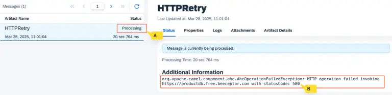 Retry Failed Requests in HTTP Receiver Adapter - BTP IS - SAP Integration Hub SAP Integration Hub