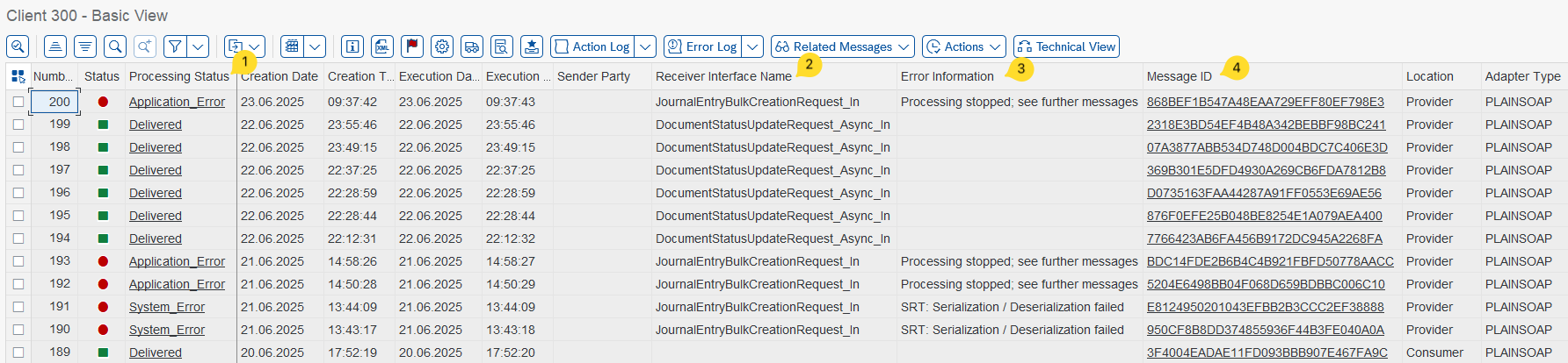 OData/SOAP API Message Monitoring and Reprocessing in SAP S4 HANA - SAP Integration Hub
