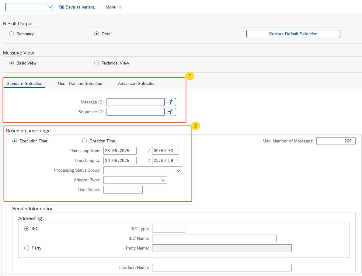 soap-message-monitor-transaction-srt_moni-sap-s4-hana-selection-screen - SAP Integration Hub